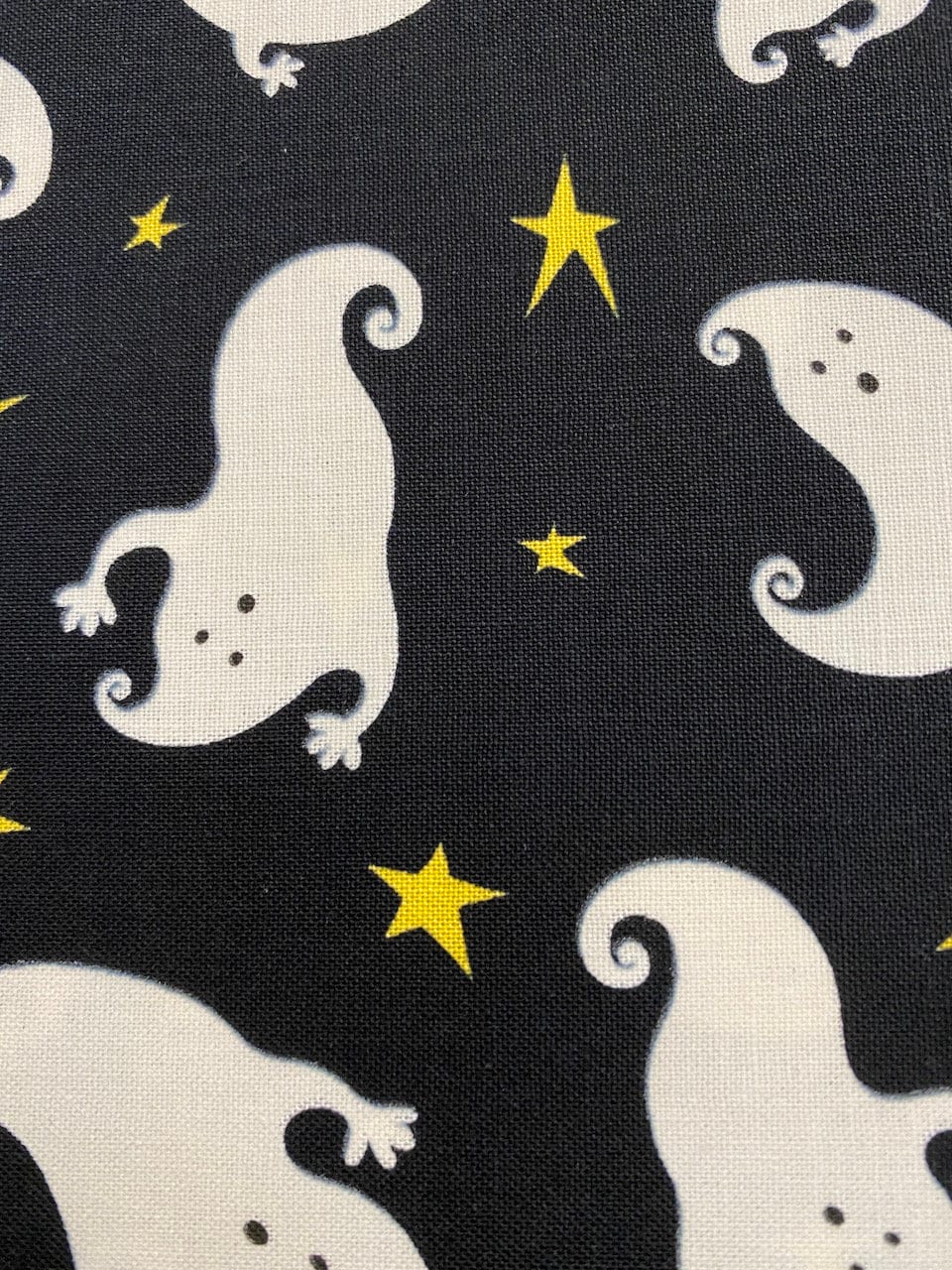 Boo! by Delphine Cubitt for Henry Glass Fabrics Glow in the Dark Ghosts ...