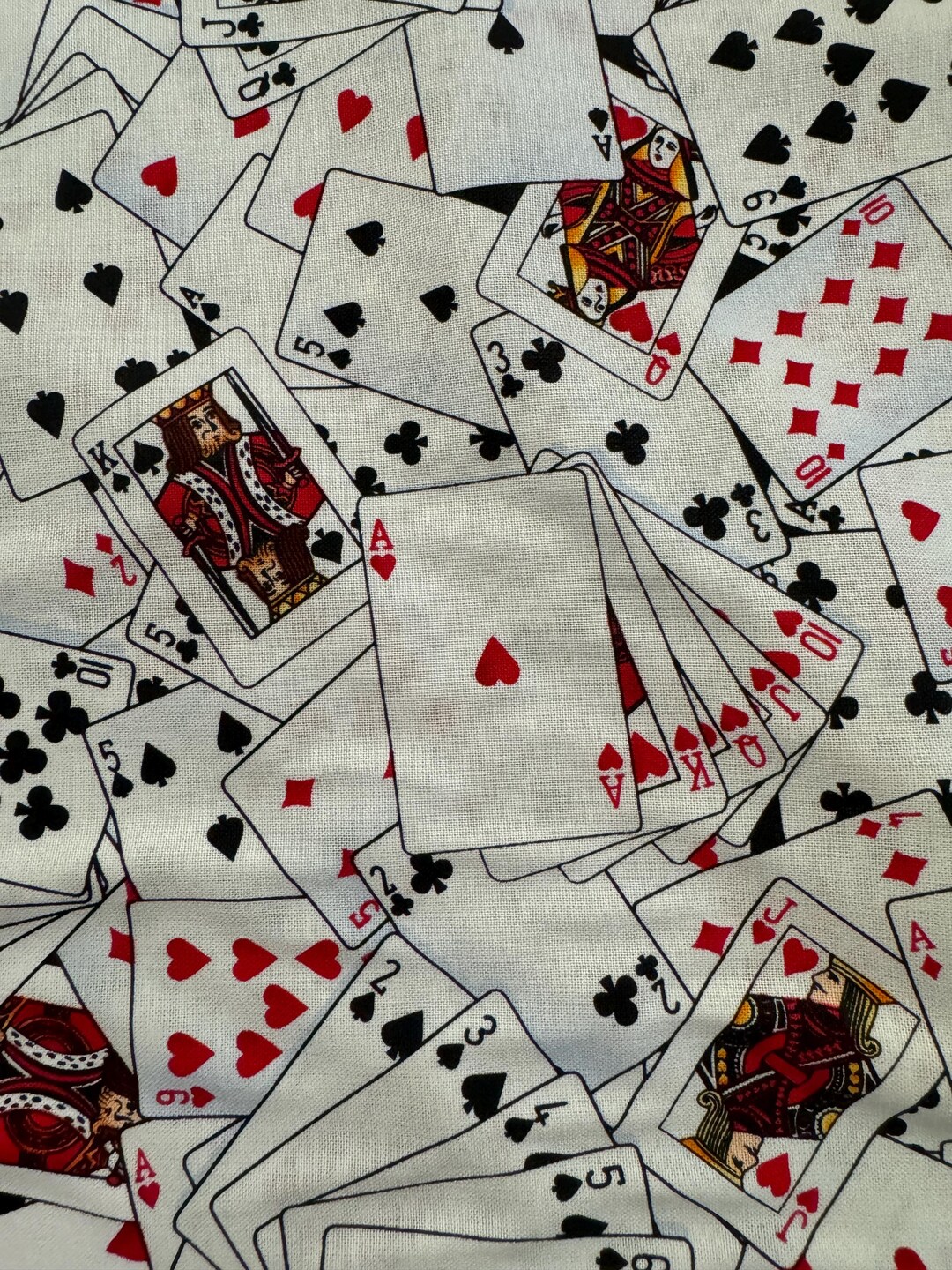Playing Card Fabric by Timeless Treasures - Etsy