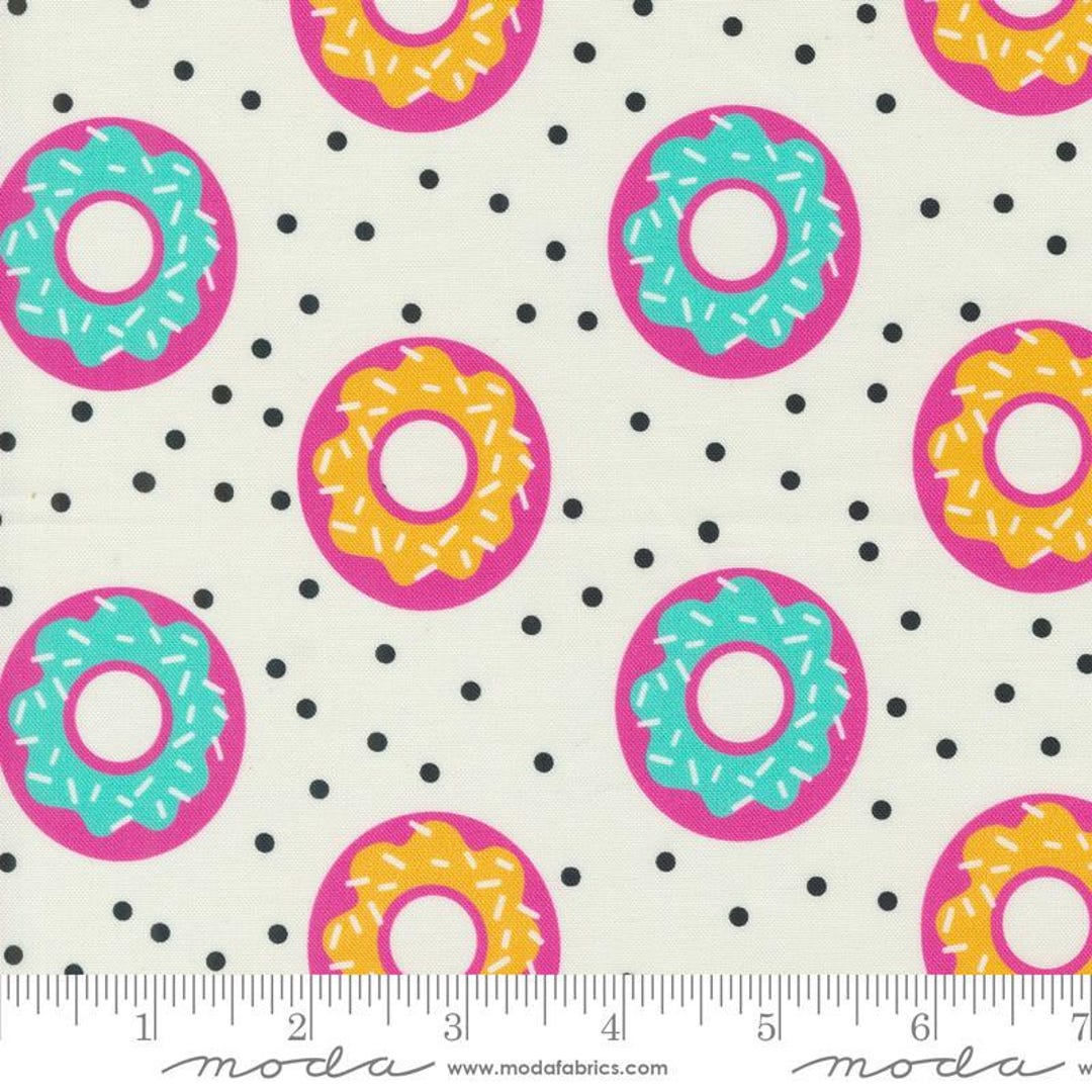 Snack Shack in Cream Donuts by Crystal Manning for Moda Fabrics - Etsy