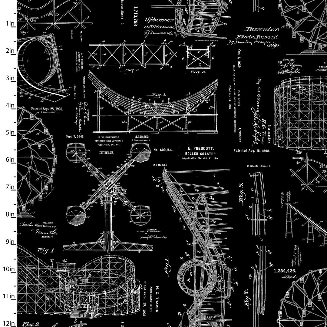 Rollercoaster Blueprint From Amazement Park by Josh Rey for 3 Wishes ...