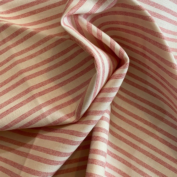 Red Striped Fabric - Etsy