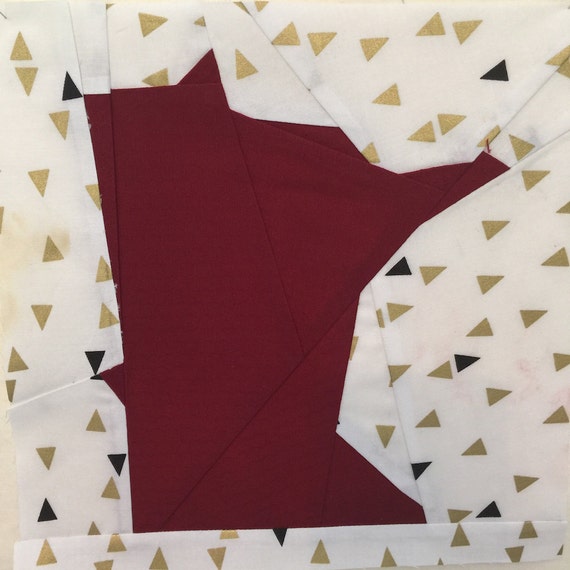 State of Minnesota Paper Piecing Block Pattern by Judy | Etsy