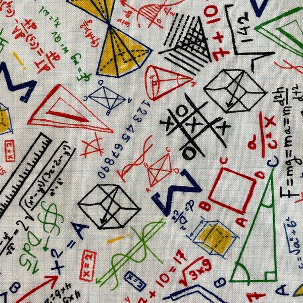 Math Fabric - Etsy