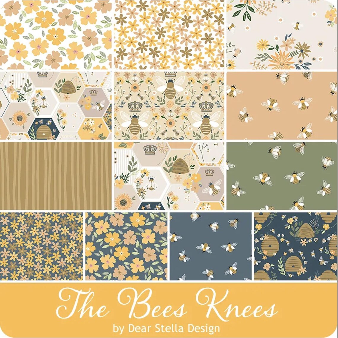 Bees Knees - Layer Cake 10" Squares by Dear Stella Design - Etsy