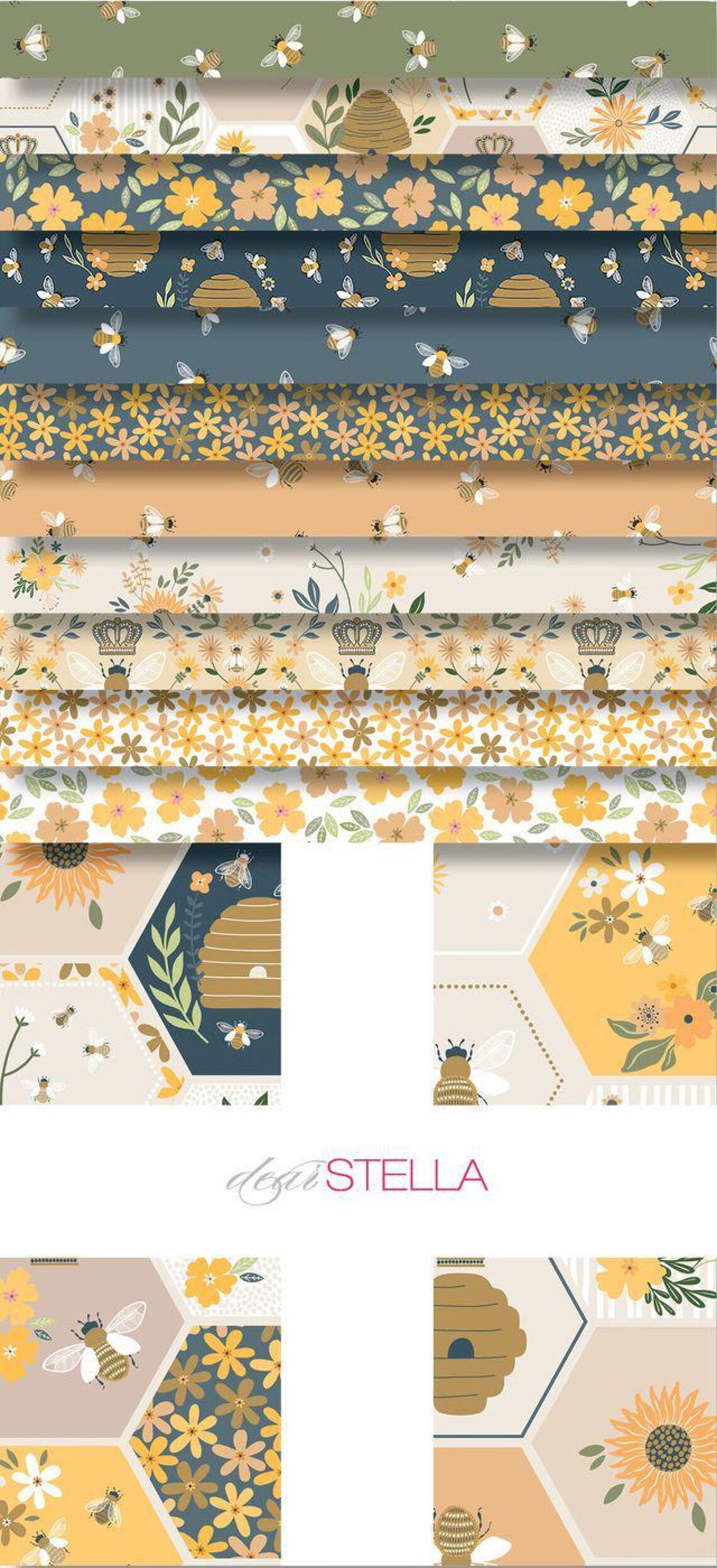 Bees Knees - Layer Cake 10" Squares by Dear Stella Design - Etsy