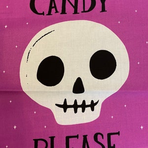 Candy Please Panel for Trick or Treat Bags by Sarah Watts of Ruby Star ...