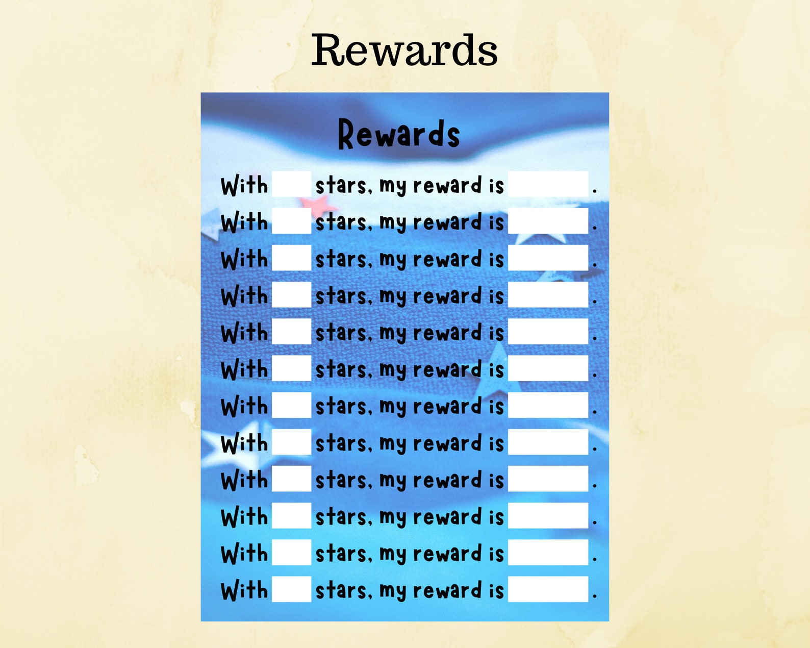 Behavior and Reward Chart for Kids to Use Daily at Home Easy, Fun, and ...
