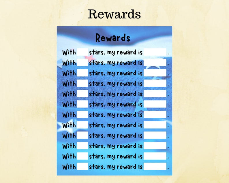 Behavior and Reward Chart for Kids to Use Daily at Home Easy, Fun, and ...