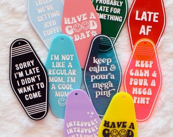 Motel Keychain Funny - Etsy