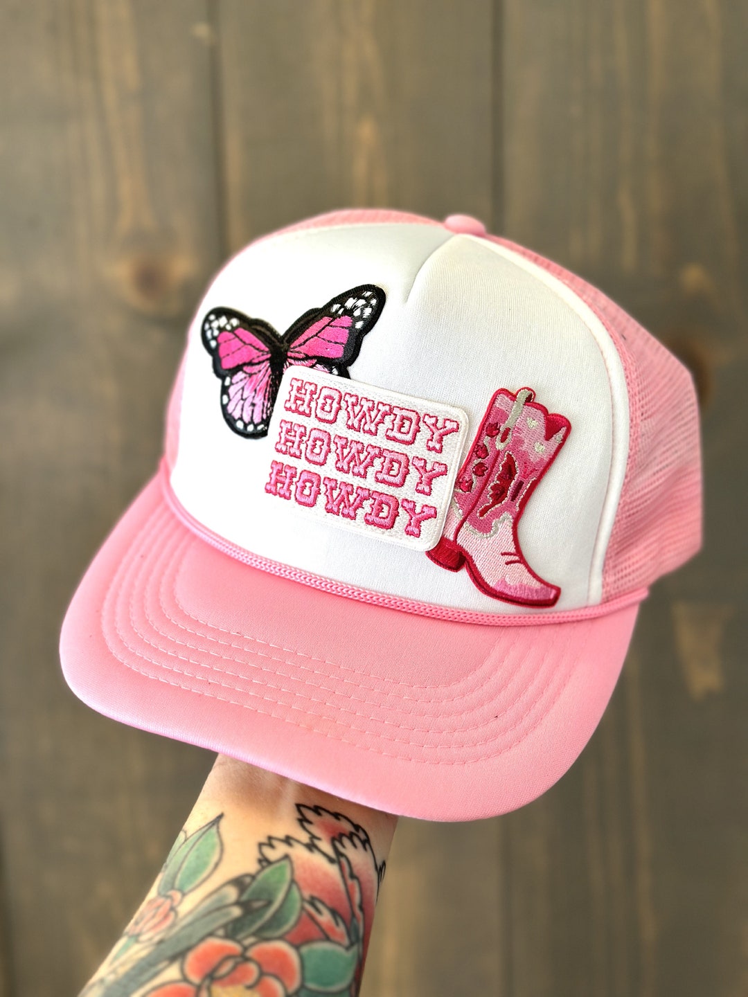 Trucker Hat With Patches / Trucker Patch Hat / Cowgirl Patch Hat ...