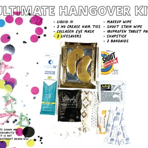 Hangover Kit / Recovery Kit / Bachelorette Party Favors / Let's Go ...