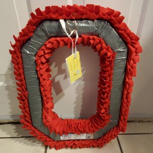 The Ohio State University Block O Wreath - All Scarlet (red) - Etsy