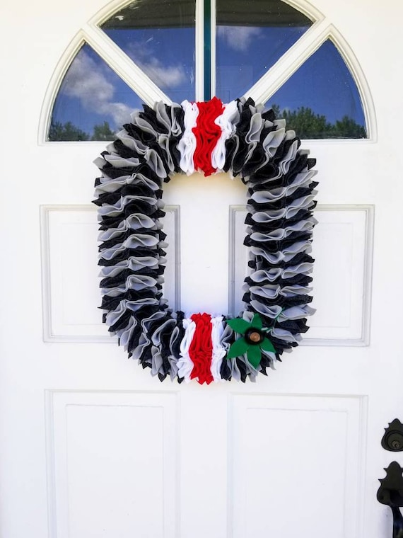 The Ohio State University Block O Wreath Alternating Grey | Etsy