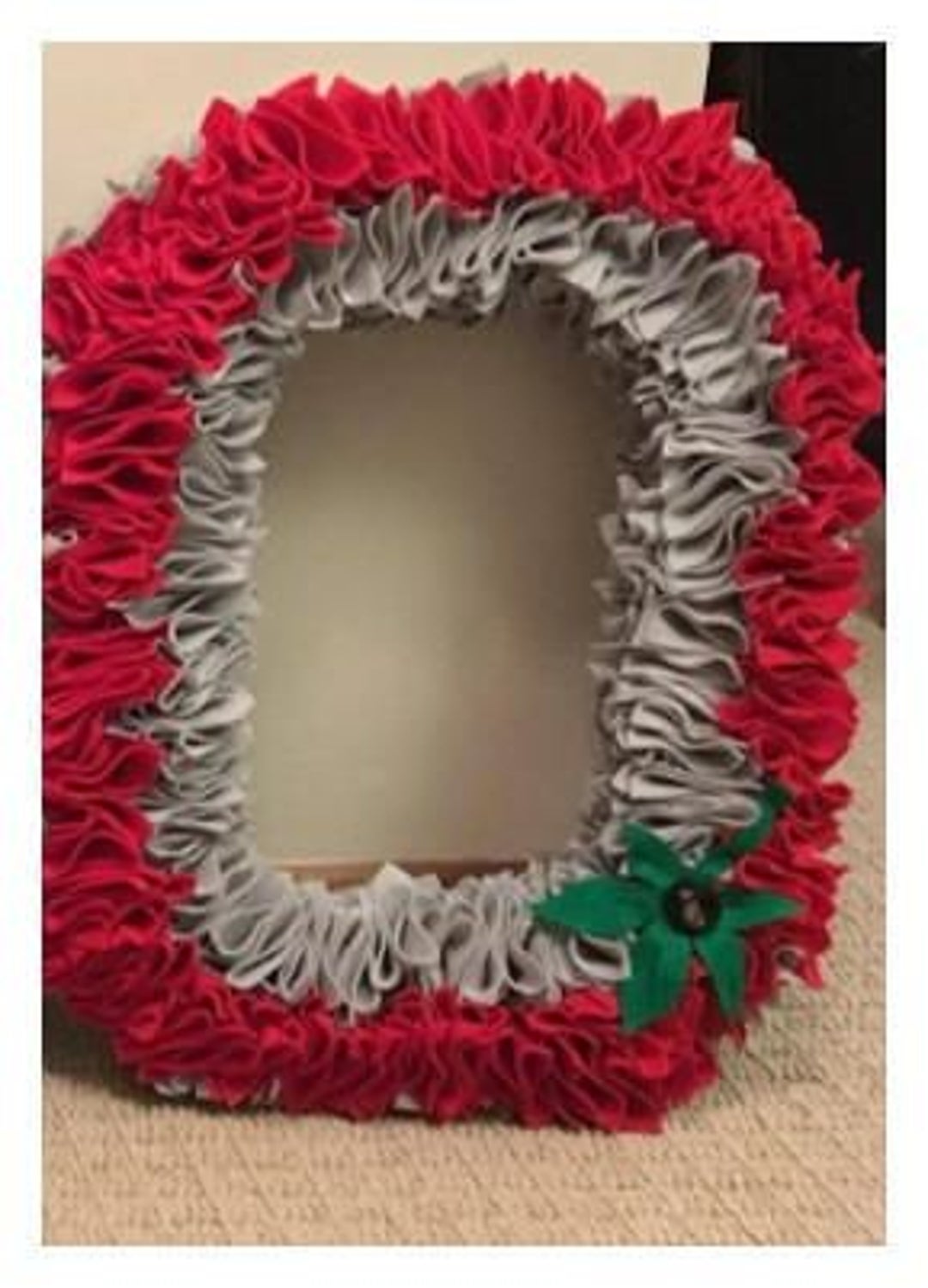 The Ohio State University Block O Wreath Light Grey With Scarlet - Etsy