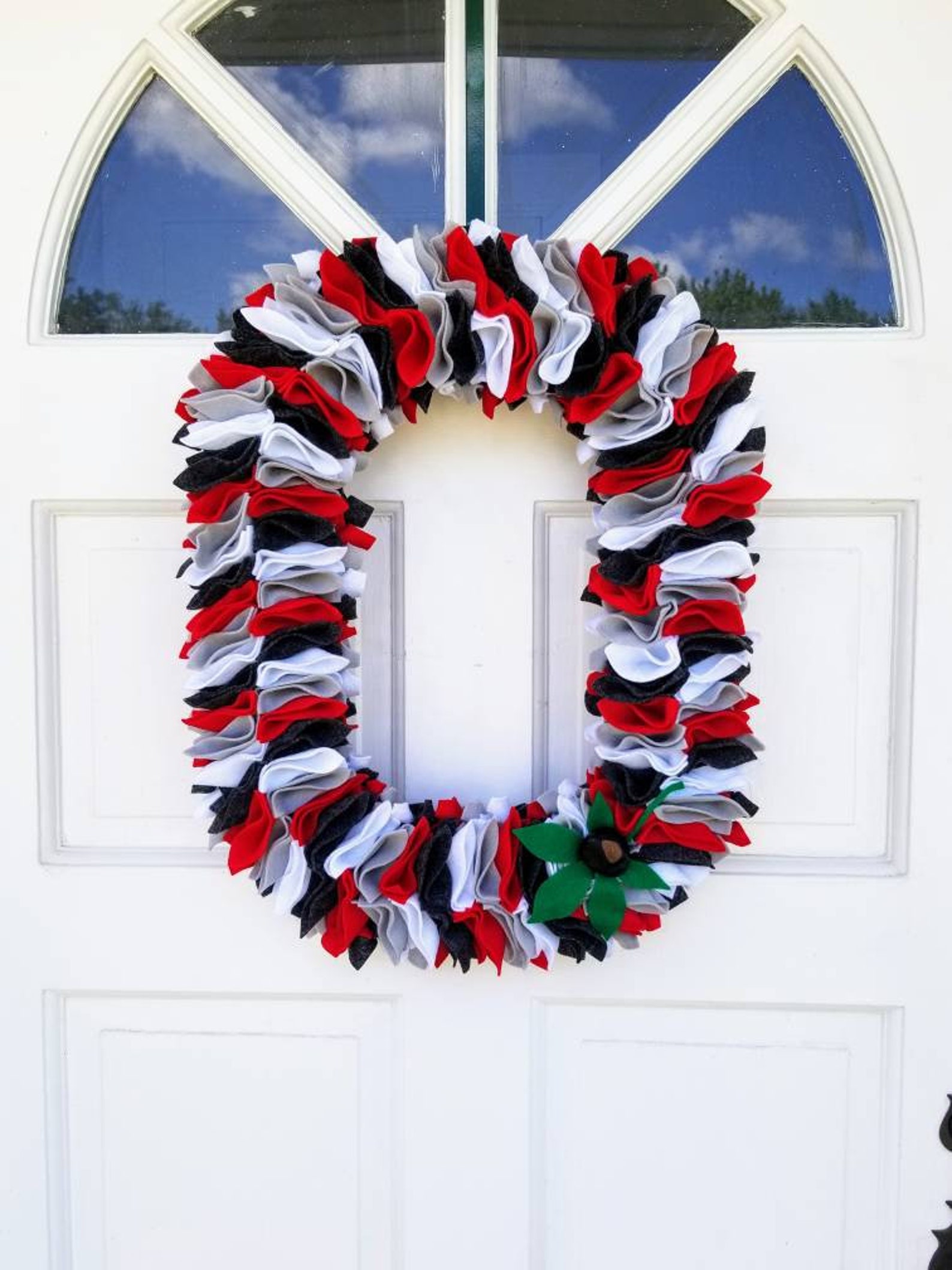 The Ohio State University Block O Wreath Four Color - Etsy
