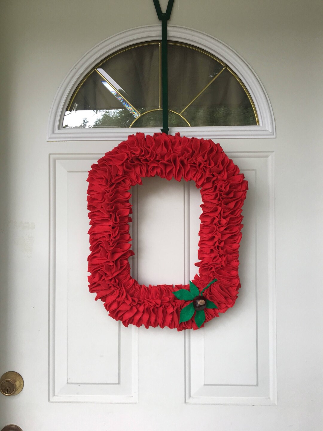 The Ohio State University Block O Wreath All Scarlet red - Etsy