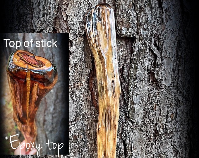 54” EASTERN HOPHORNBEAM Walking Hiking Stick Handmade & Finished USA - Etsy