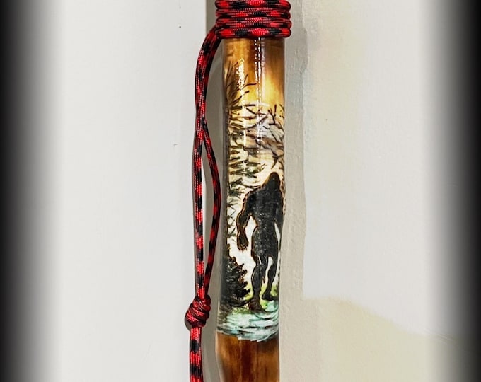 65 BIGFOOT Walking HIKING Stick Handmade & Finished USA - Etsy