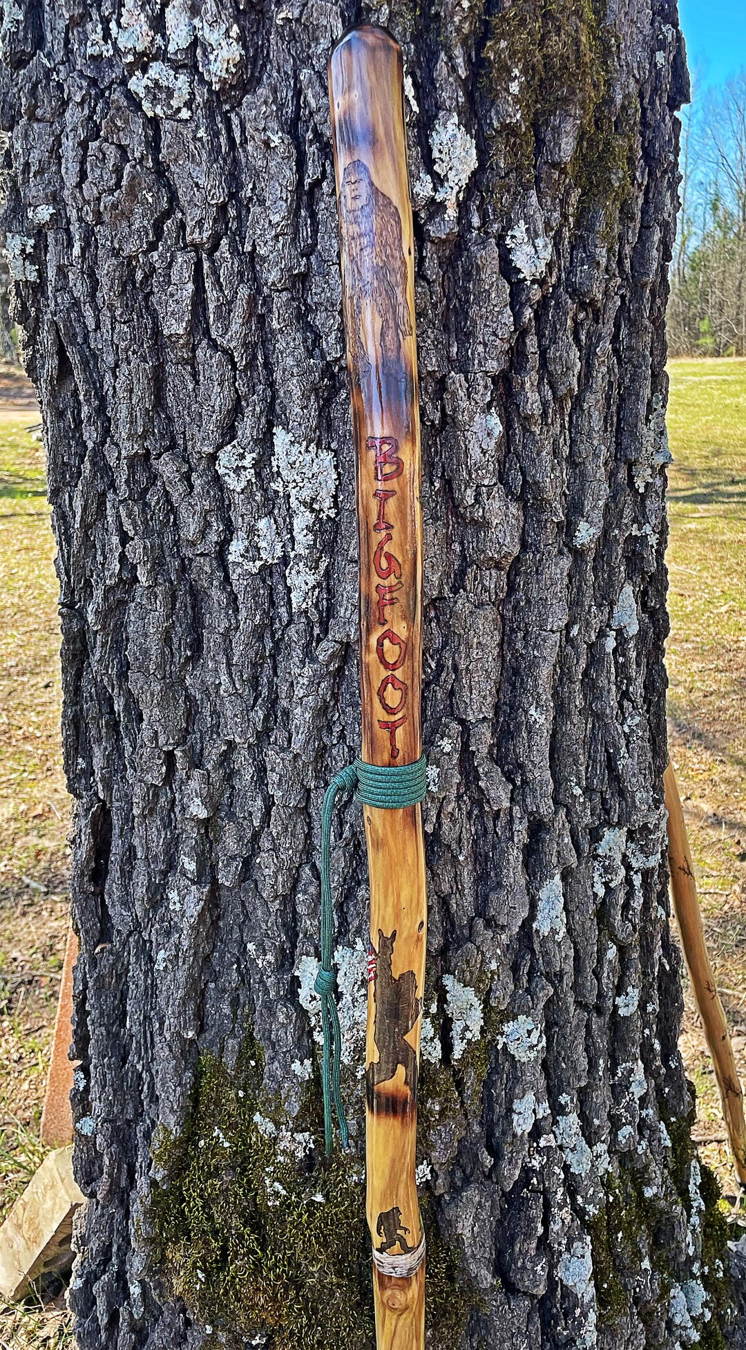 49” Walking Stick BIGFOOT Handmade & Finished USA - Etsy