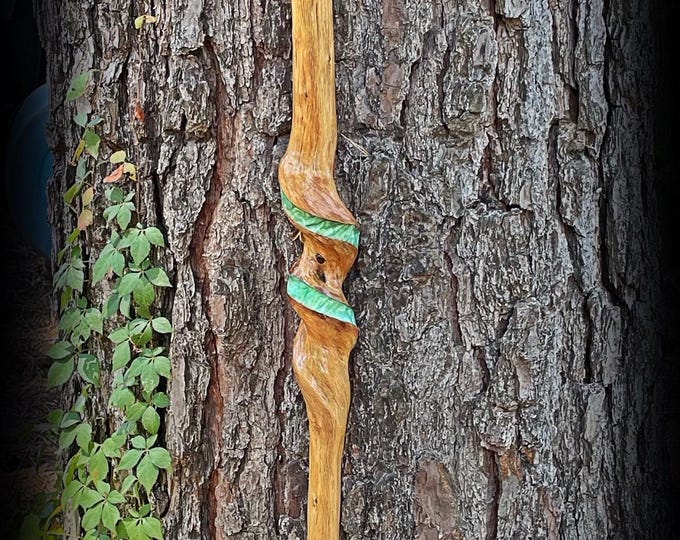 59” Vine Twisted Oak Walking Stick Handmade & Finished USA - Etsy