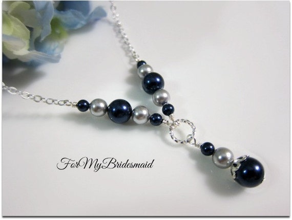 Weddings Jewelry Night Blue Silver Jewelry Set Blue Silver | Etsy