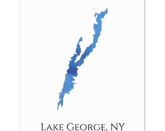 1758 Battle of Lake George Map, Printed C1850 by Avignon, Lake George ...