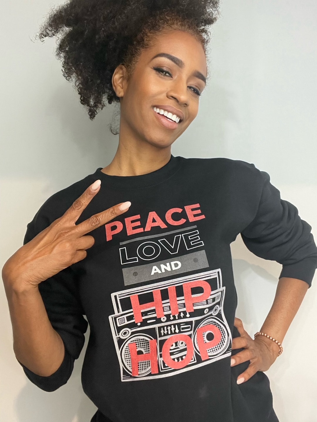 Peace, Love and Hip Hop Unisex Crewneck Sweatshirt - Etsy