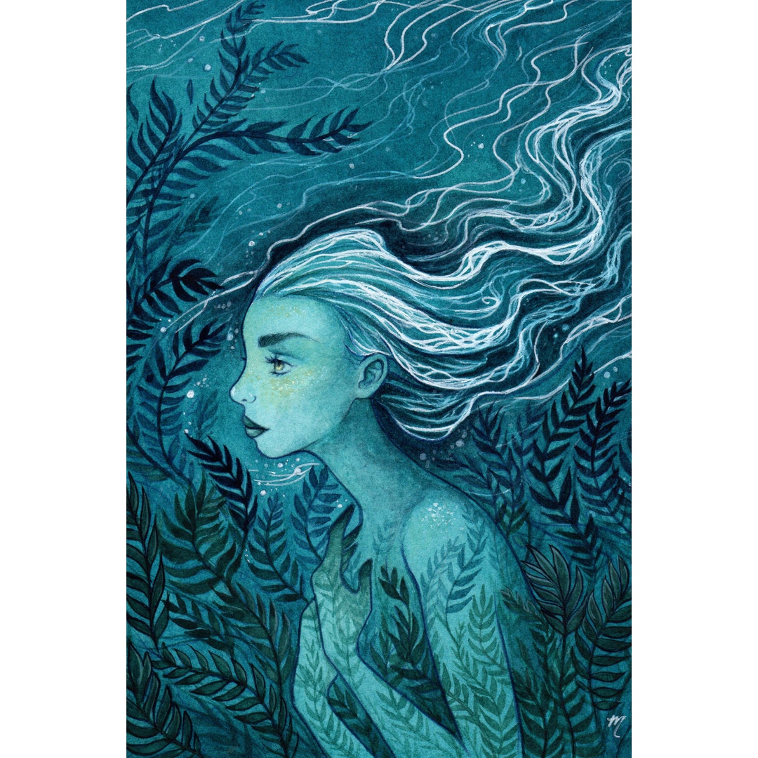 Water Fae 4x6 Postcard Print - Etsy