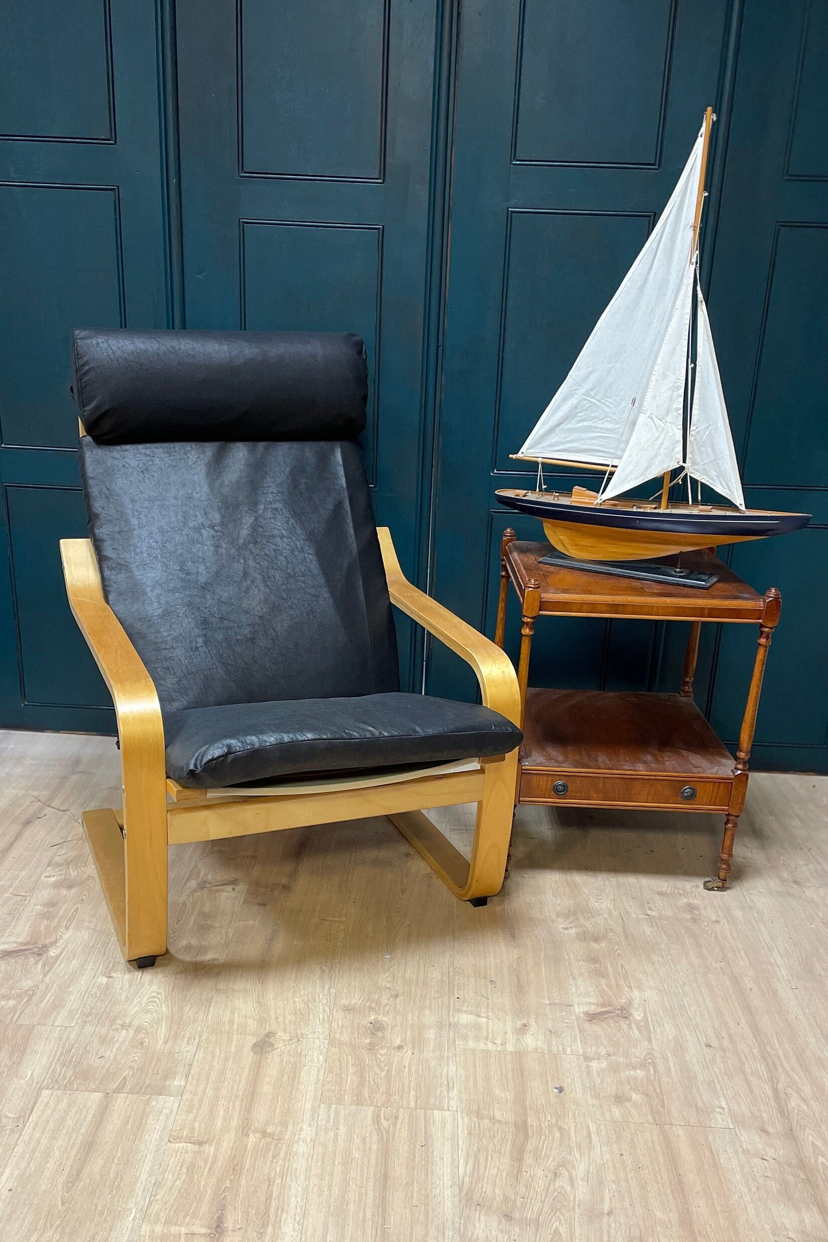 Ikea Poang Leather Chair