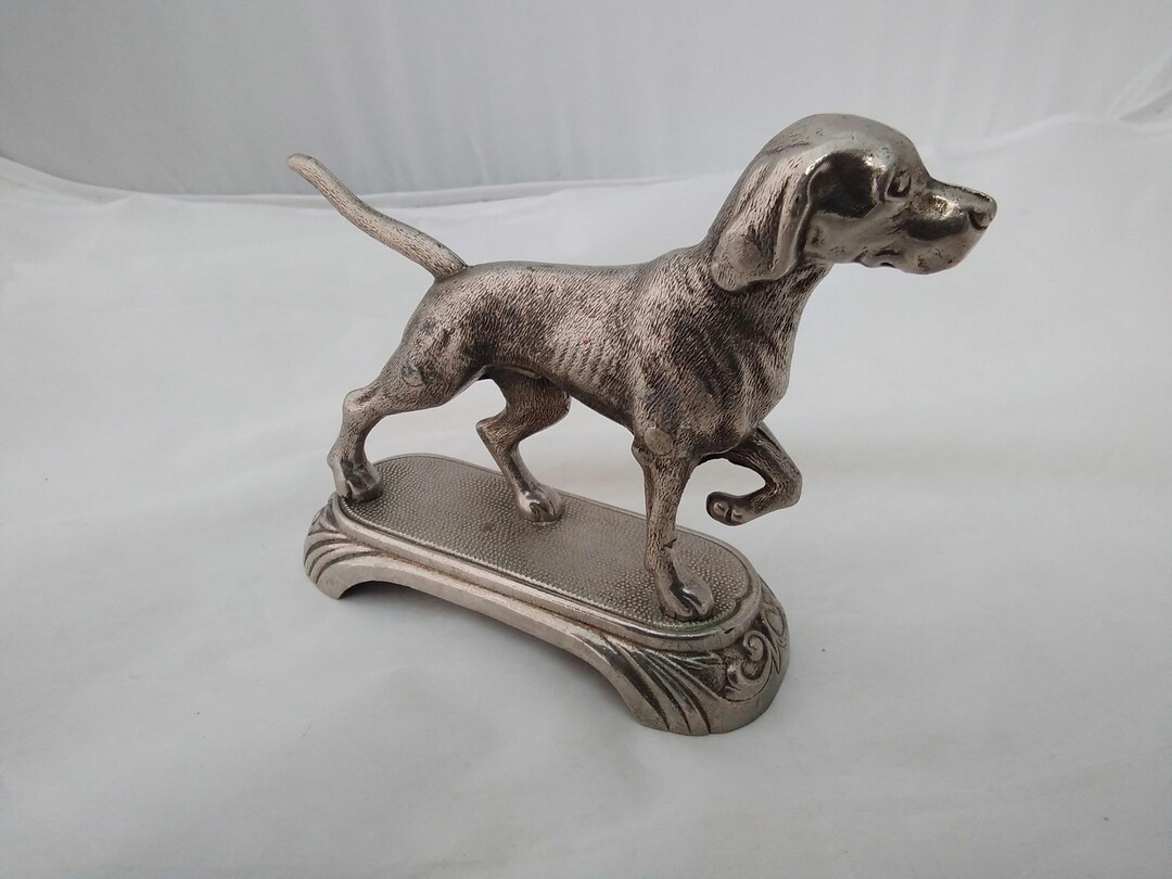 Vintage Heavy Metal Labrador Dog Figurine - Etsy