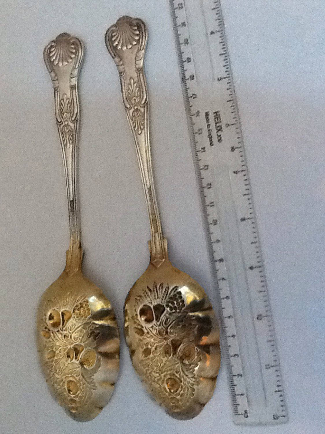 Quality pair of kings pattern silver plated berry fruit | Etsy