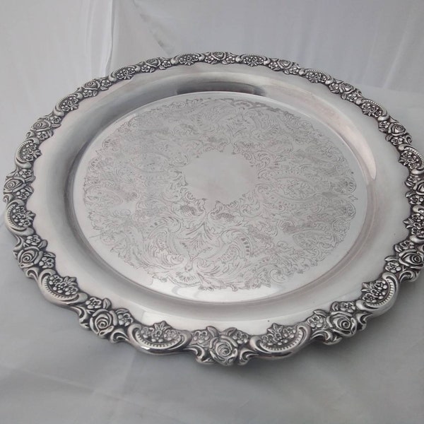 Heavy Silver Tray - Etsy