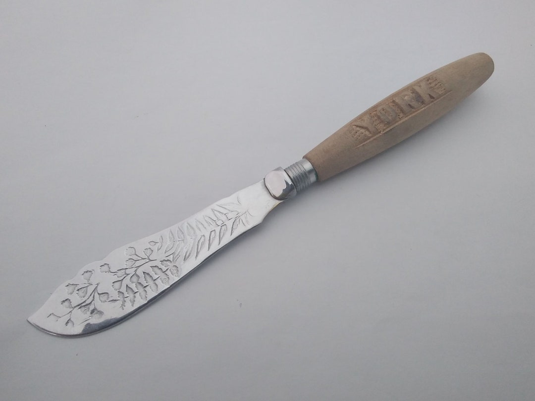 Vintage Antique Carved Wooden Handled Butter Spreader York - Etsy UK