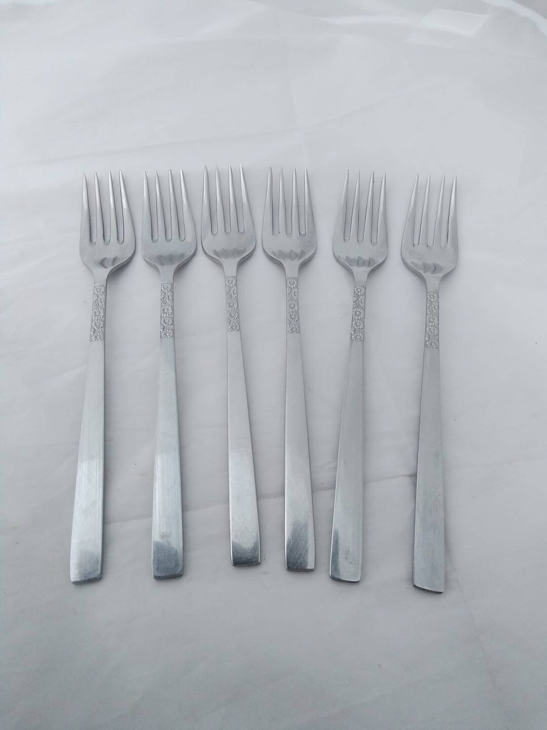 Vintage Set of 6 Viners Stainless Steel Love Story Dessert Forks - Etsy