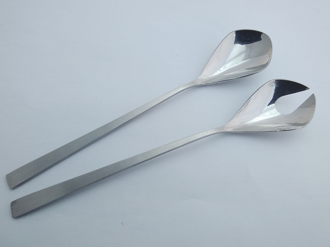 Vintage Pair of Small Stainless Steel Oxydex German Salad Servers ...
