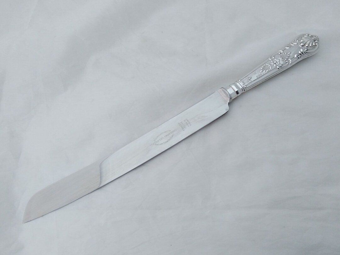 Vintage Silver Handled Kings Patten Bread Cutter - Sheffield 1961 ...