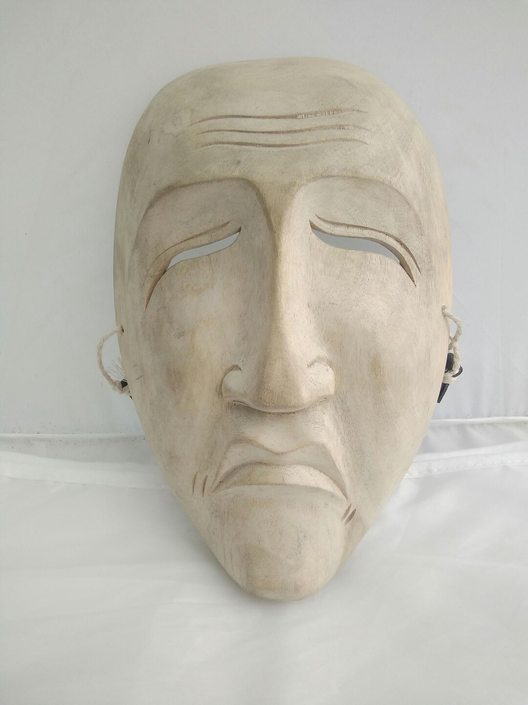Vintage Carved Wooden Chinese Mask - Etsy