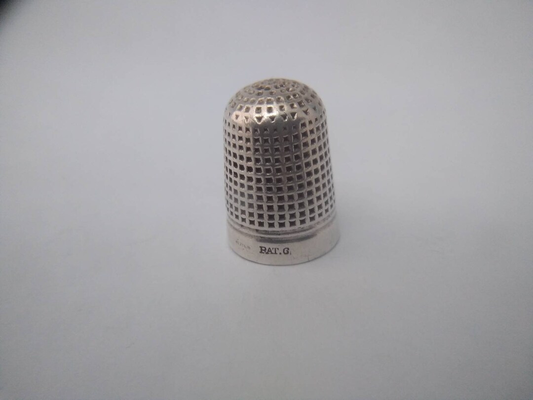 Antique Silver Plated PAT 6 Thimble - Etsy