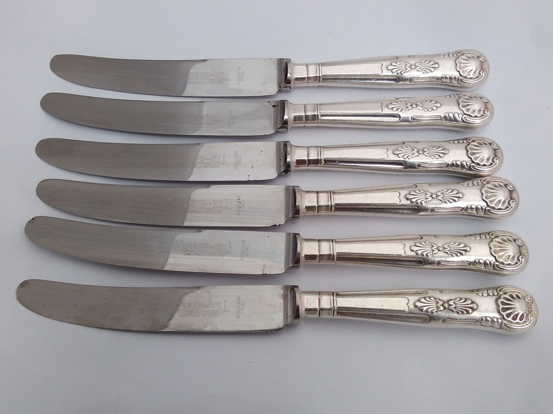 Set of 6 Silver Plated Kings Pattern Dessert Cutlery - EPNS - Etsy