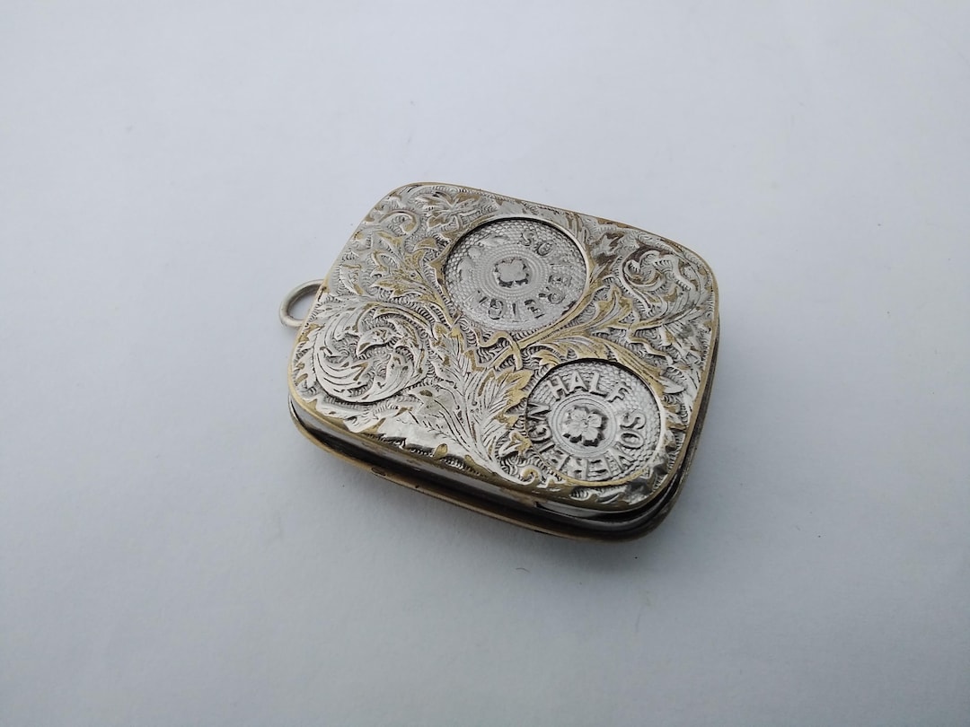 Decorative Antique Sovereign / Coin Case - 'JW B' - Etsy
