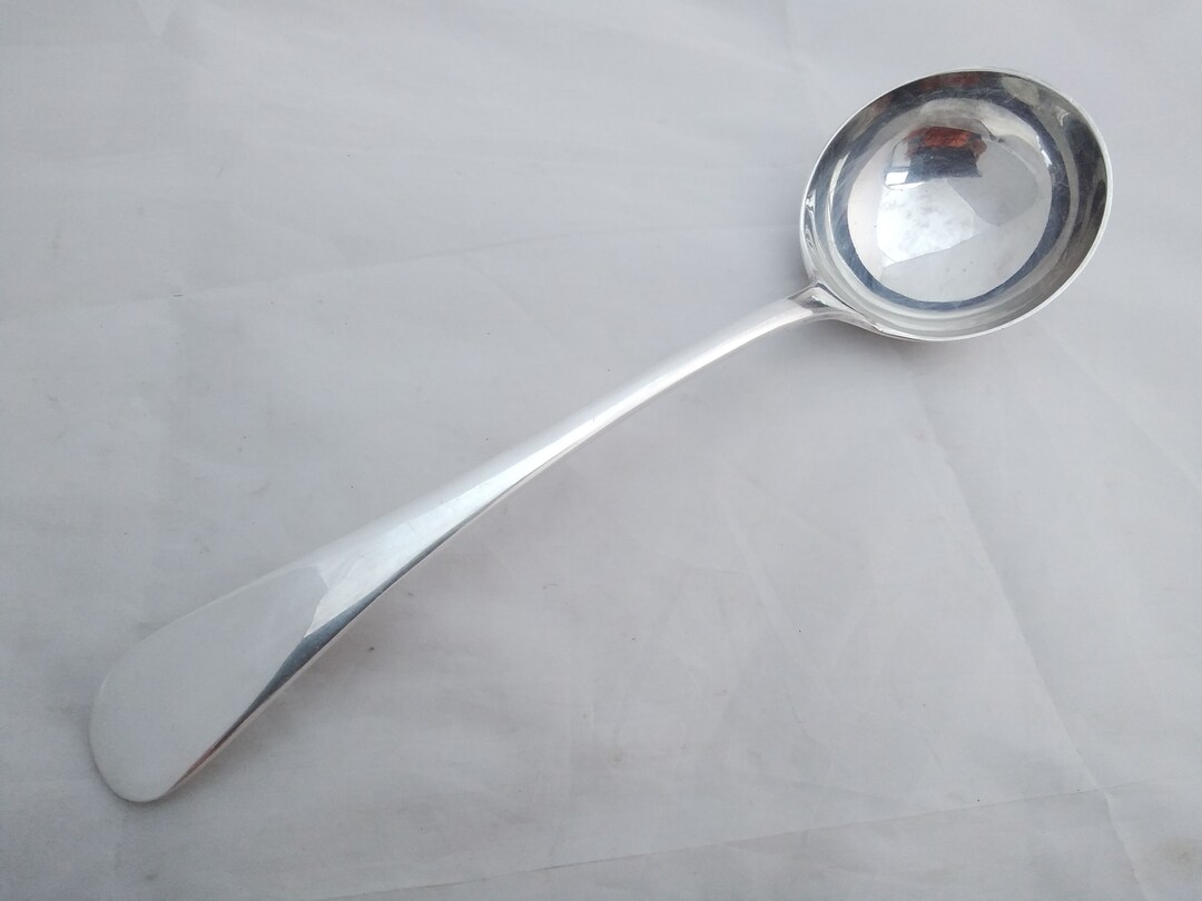 Vintage Silver Plated EPNS Old English Pattern Soup / Punch Ladle ...