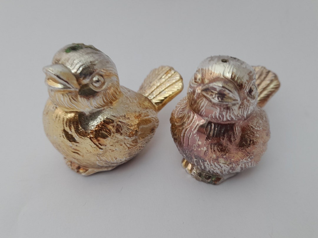 Vintage Novelty Bird Silver Plated Salt and Pepper Shakers - Etsy