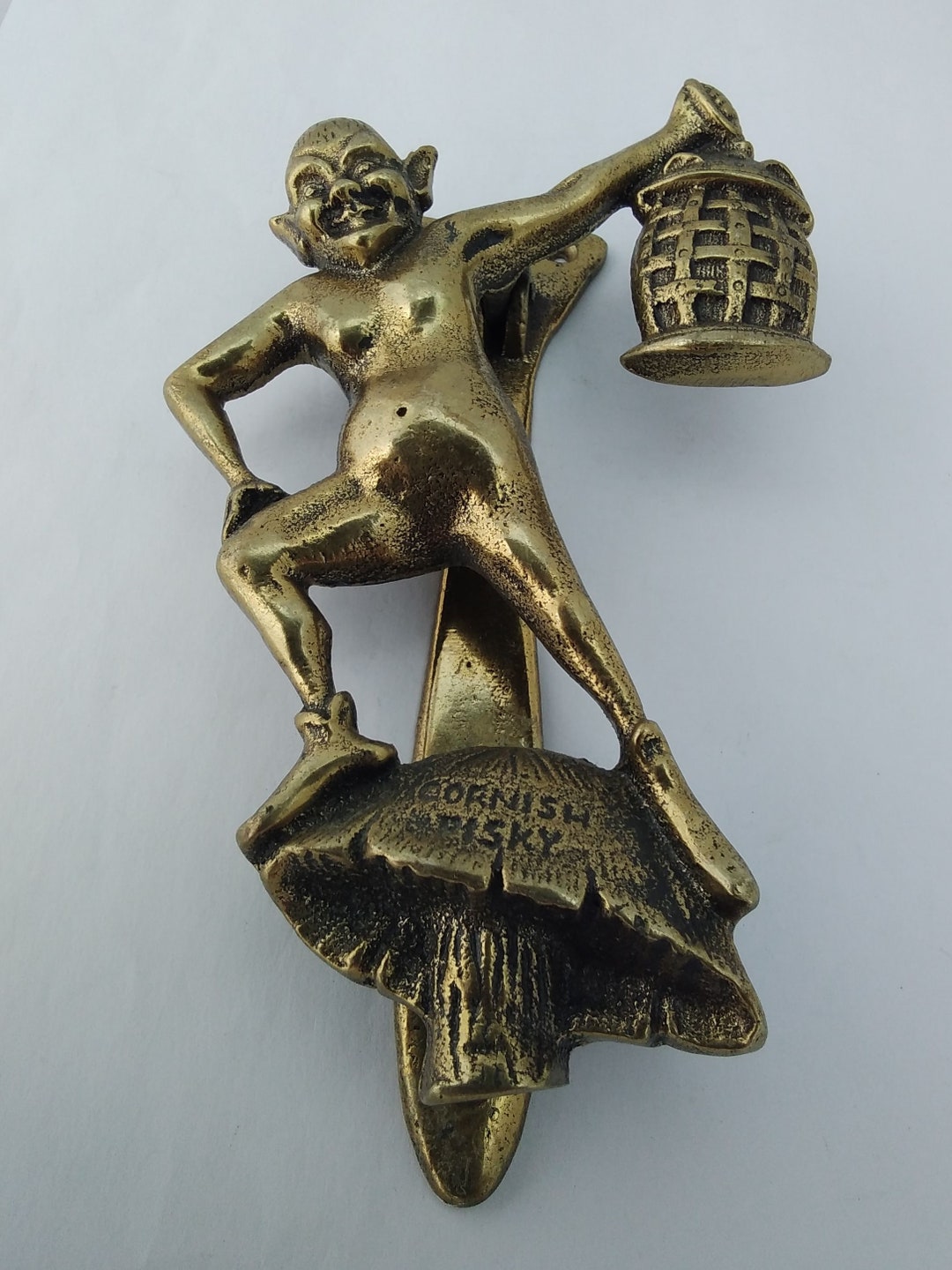 Heavy Large Vintage Cornish Pixy Door Knocker - Etsy