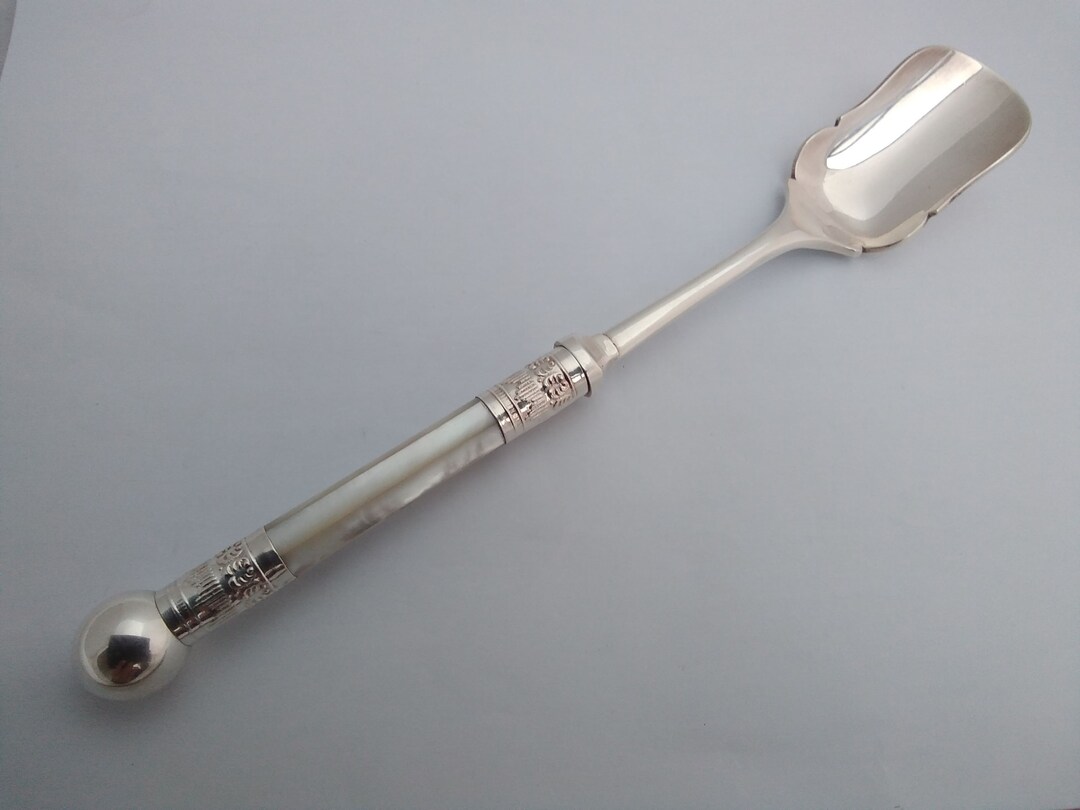 Quality Silver Plated Stilton Cheese Scoop With Mother of Pearl Handle ...
