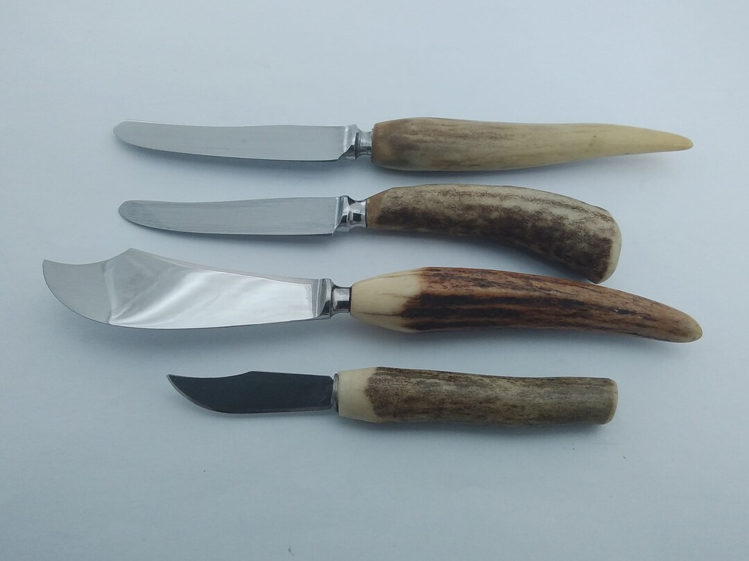 Vintage Collection of 4 Miniature Butter / Picnic Spreaders - Horn ...