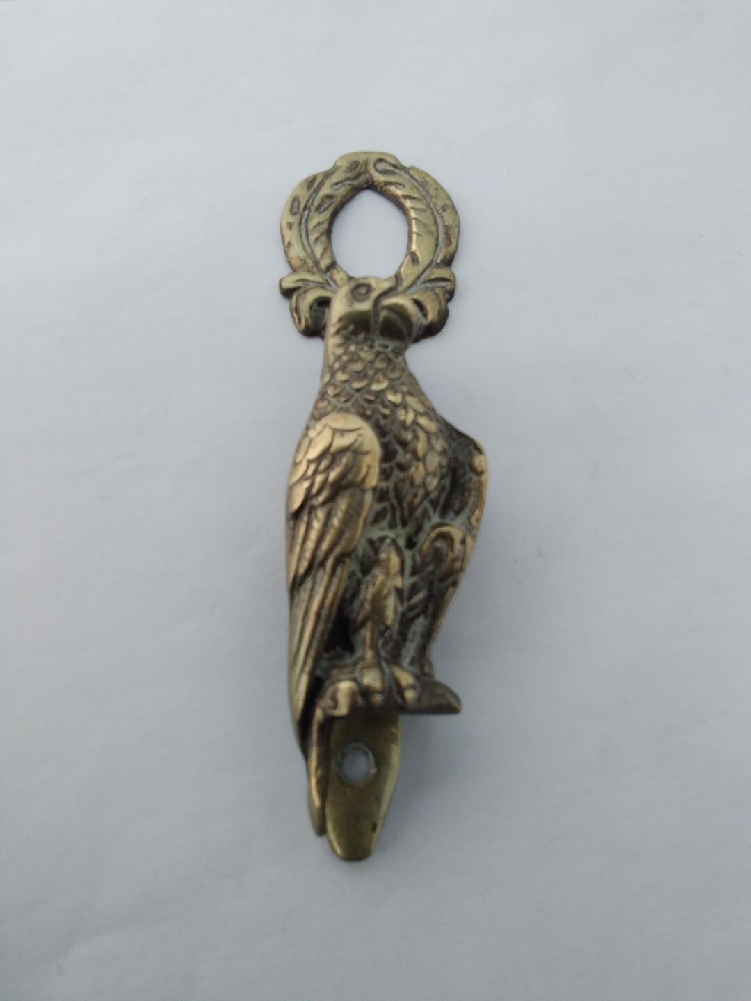 Vintage Brass Parrot Bird Door Knocker - Etsy