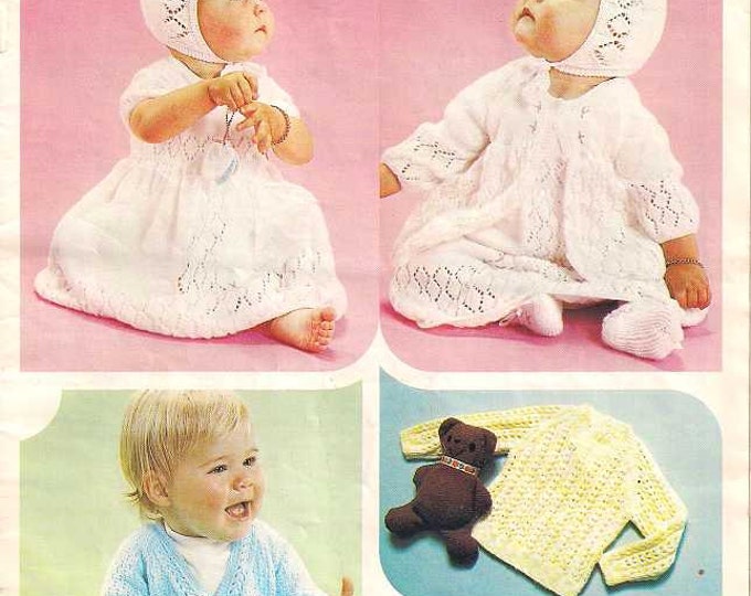 Patons Knitting Book 488, Knits for Baby, Knitting Patterns, 1970s 70s ...