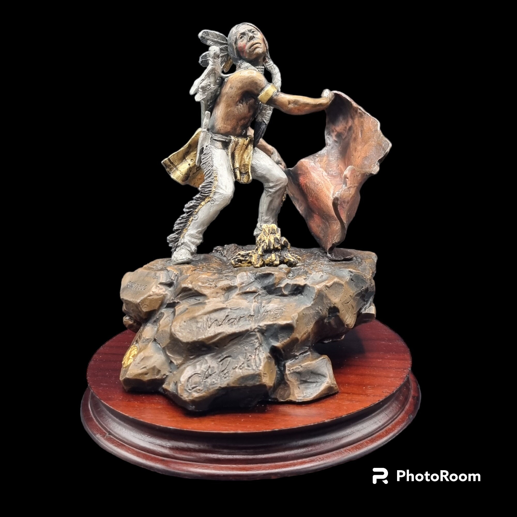 Christopher Pardell Legends Limited Edition Indian Sculpture warning ...
