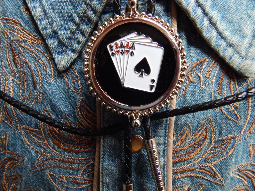 Ace of Spades Bolo Tie: Full House Playing Cards, Silver Color Metal - Etsy