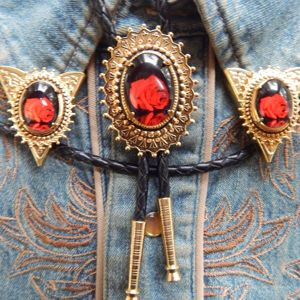 Western Collar Tips Bolo Tie - Etsy